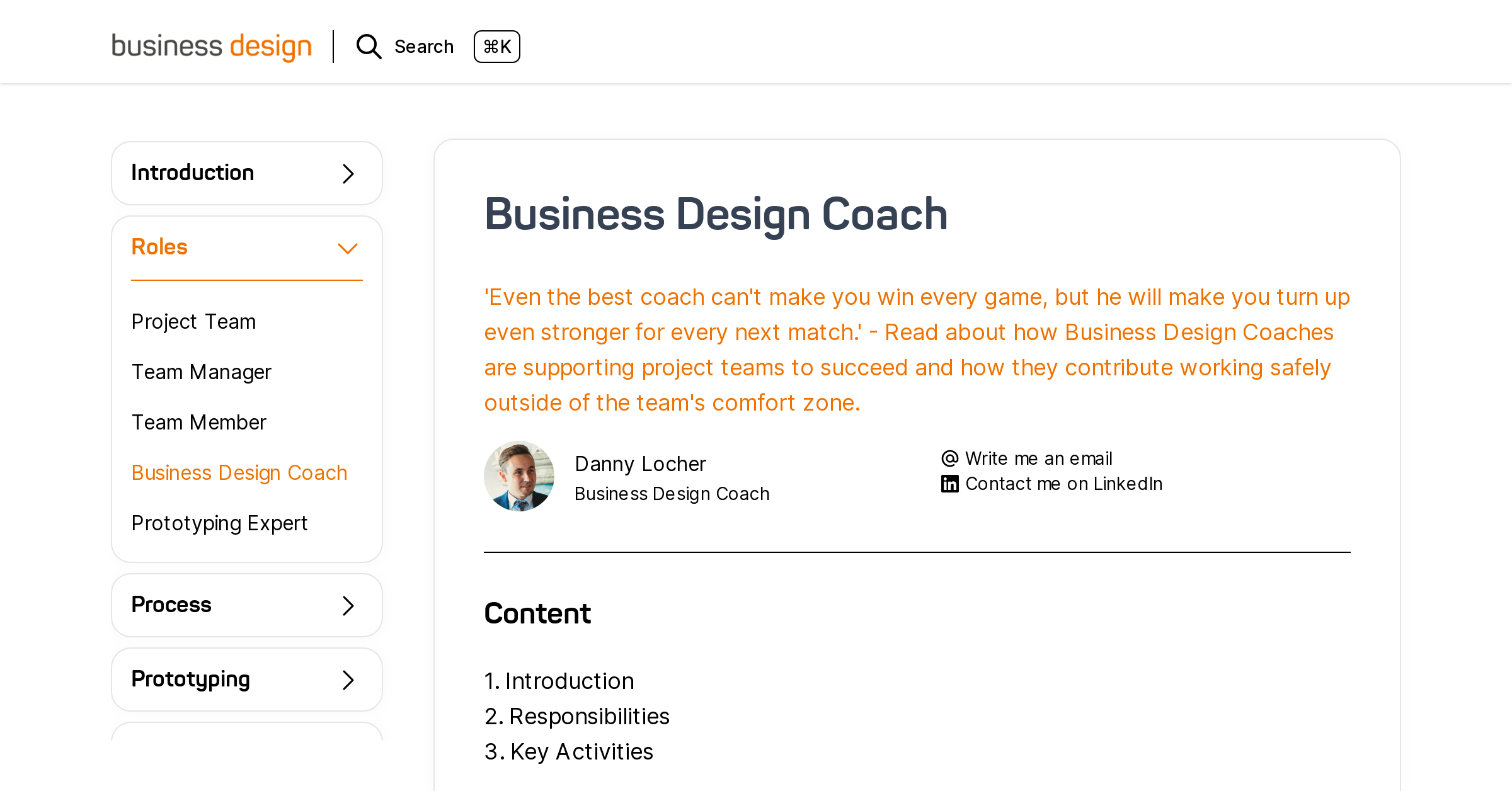Business Design Coach | Business Design Knowledge Base