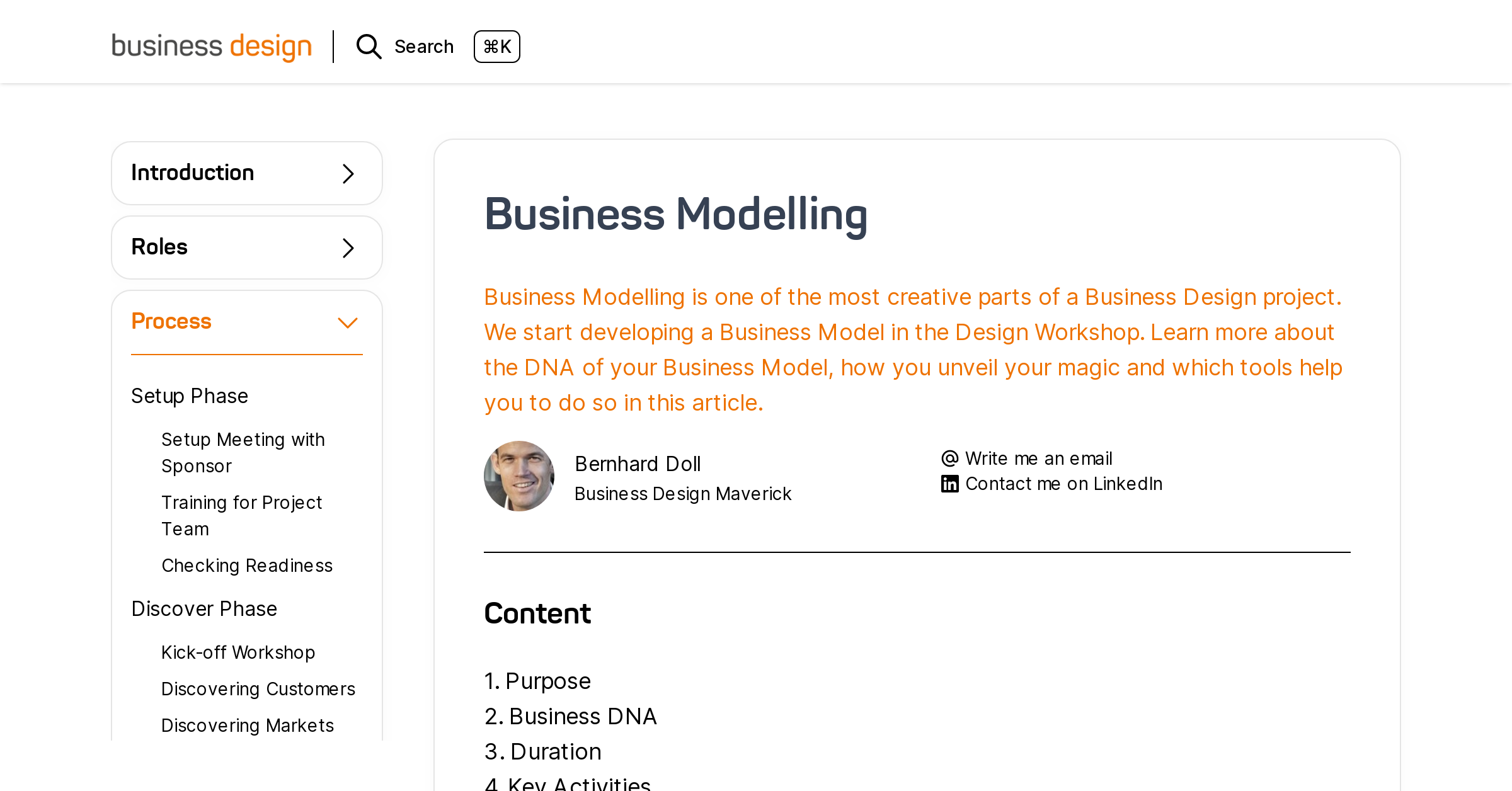 Business Modelling | Business Design Knowledge Base