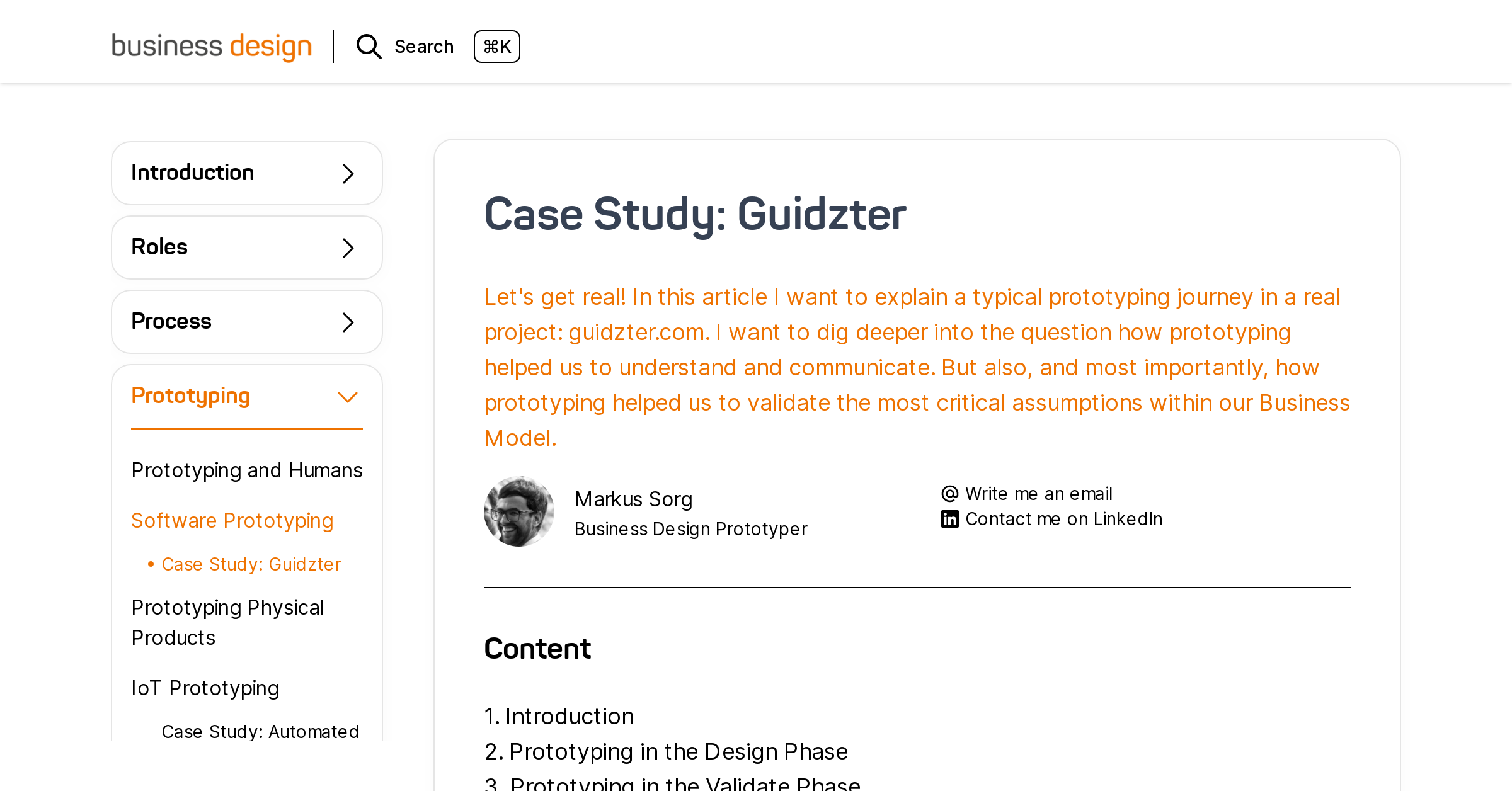 Case Study: Guidzter | Business Design Knowledge Base