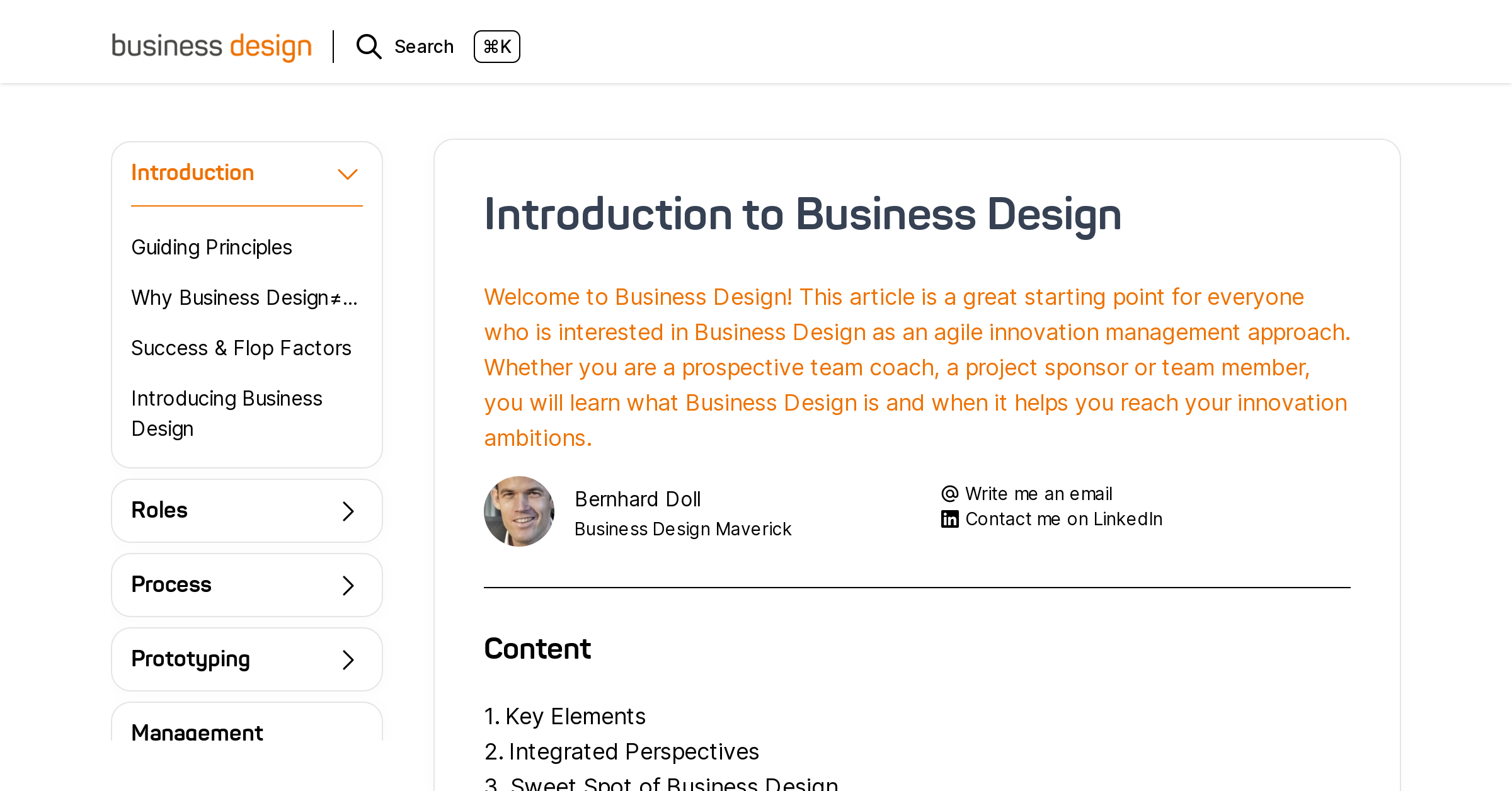 Introduction | Business Design Knowledge Base
