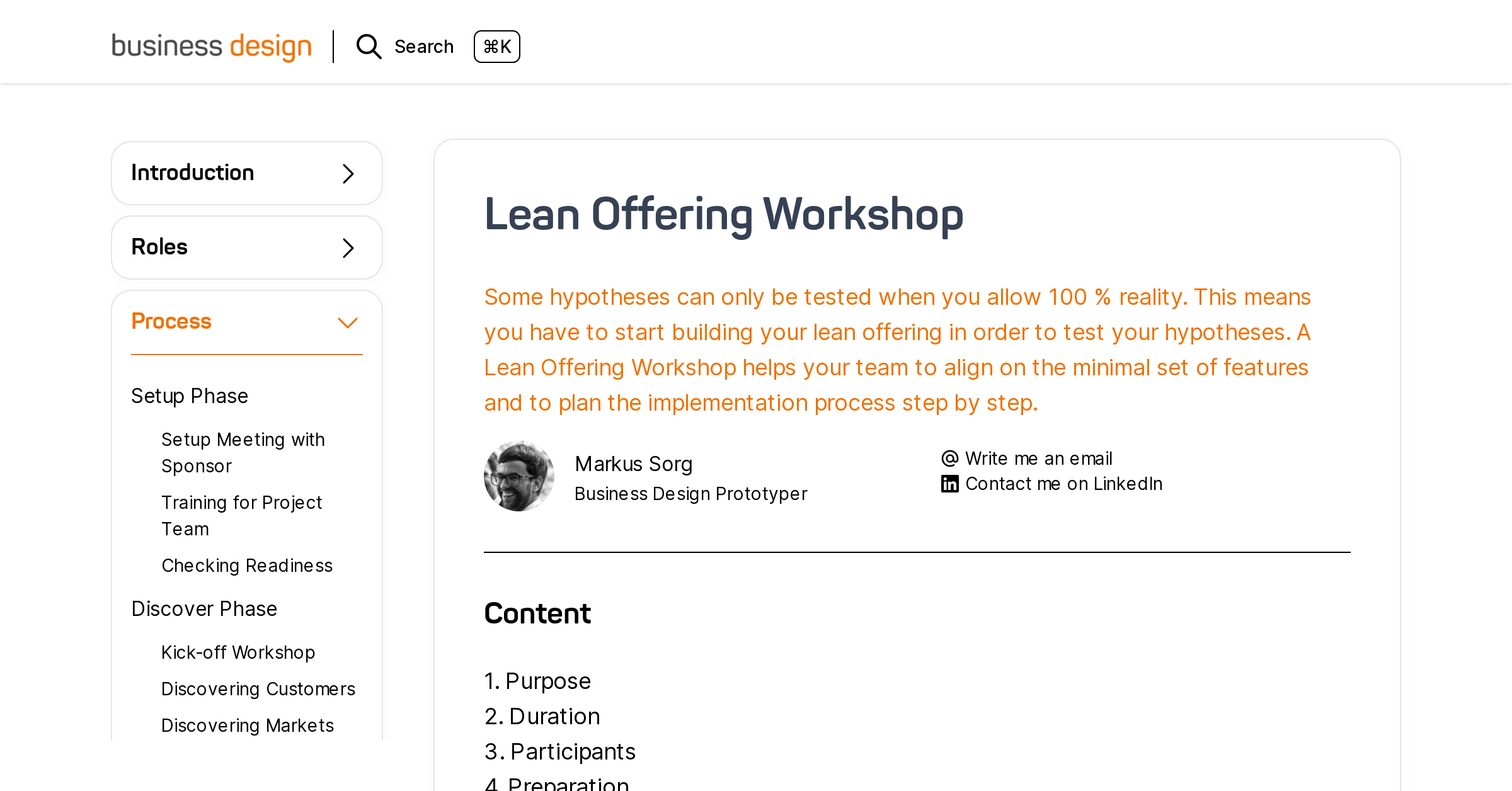 Lean Offering Workshop | Business Design Knowledge Base