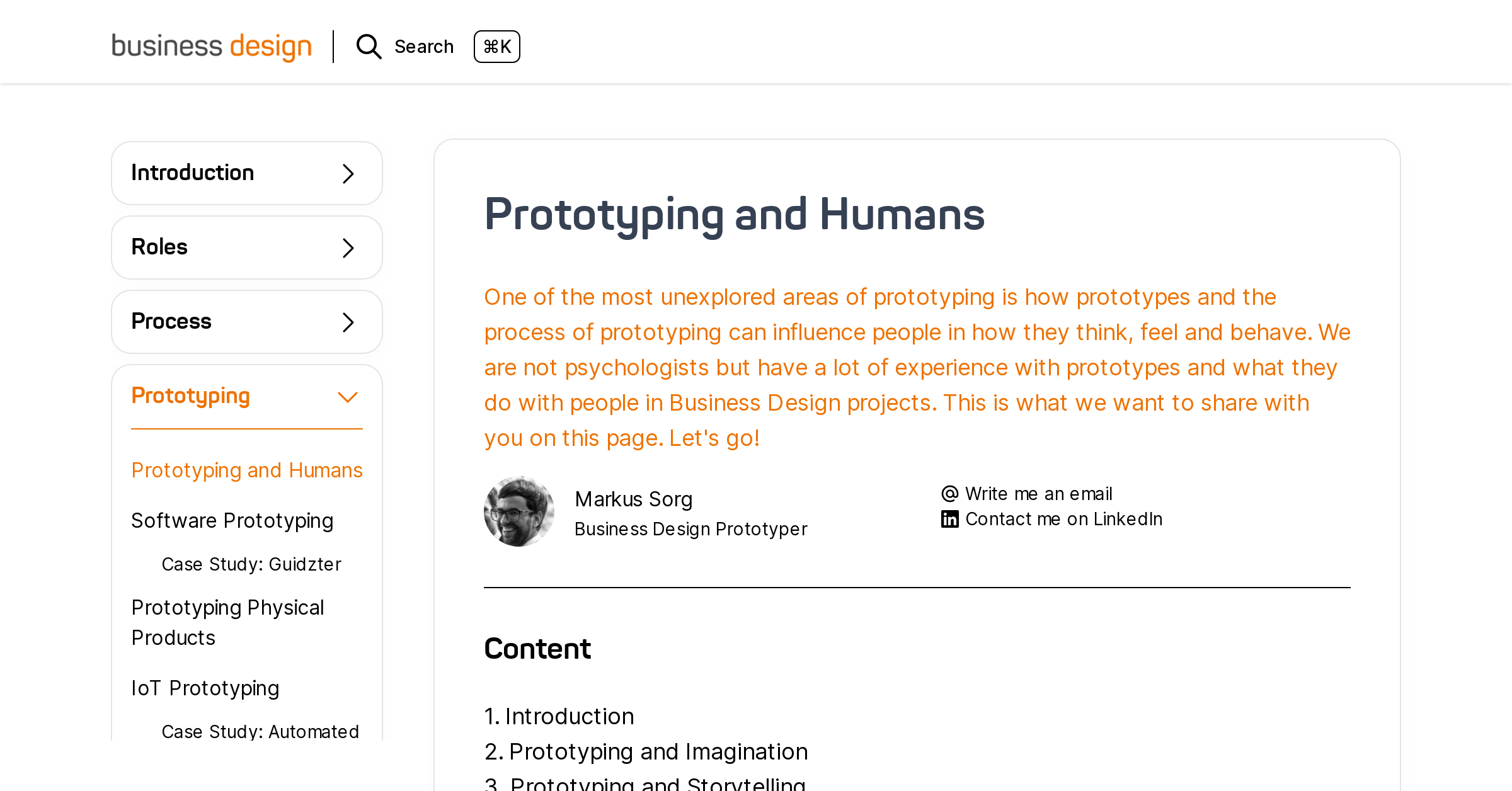 Prototyping and Humans | Business Design Knowledge Base