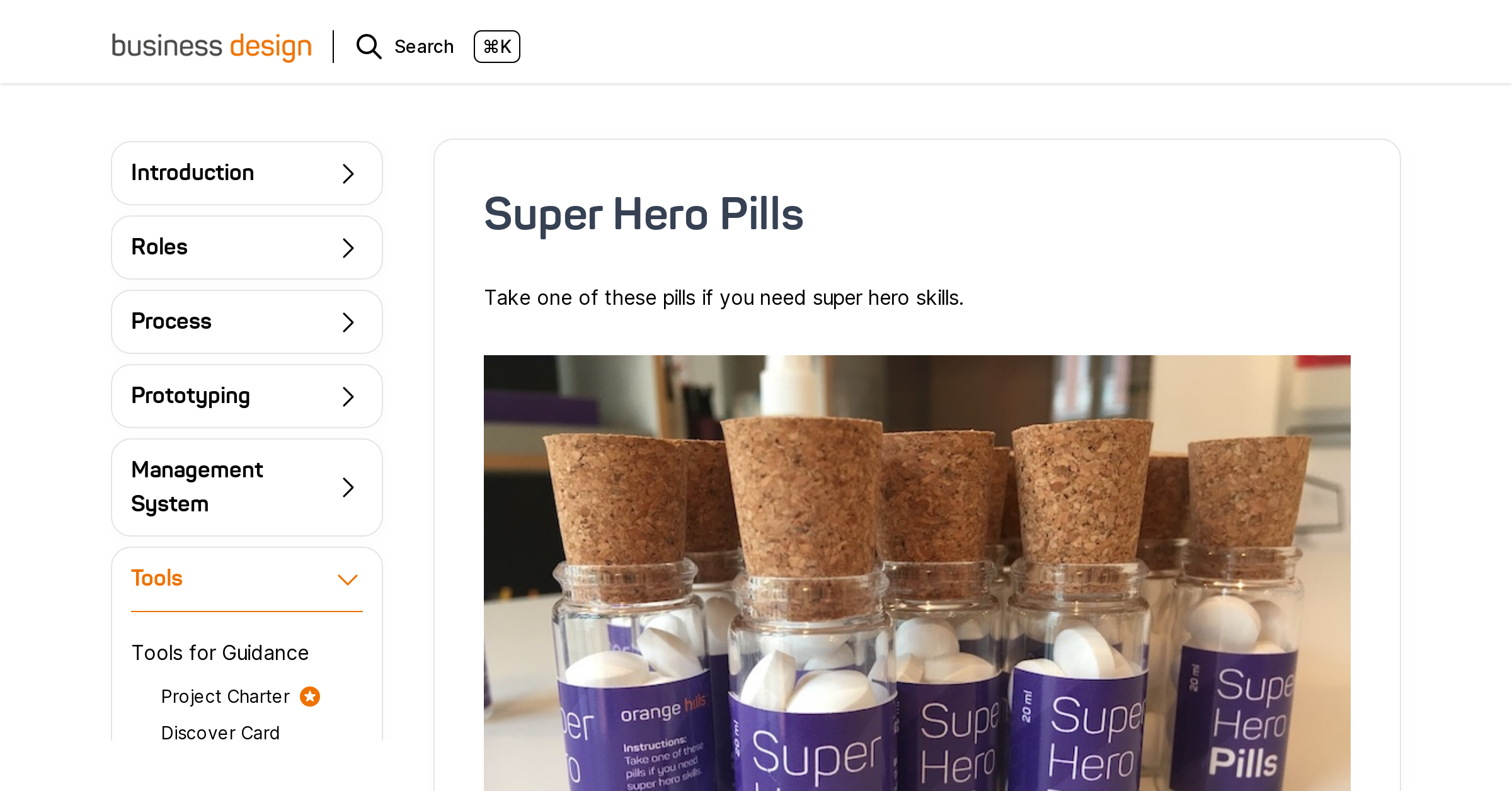 Super Hero Pills | Business Design Knowledge Base